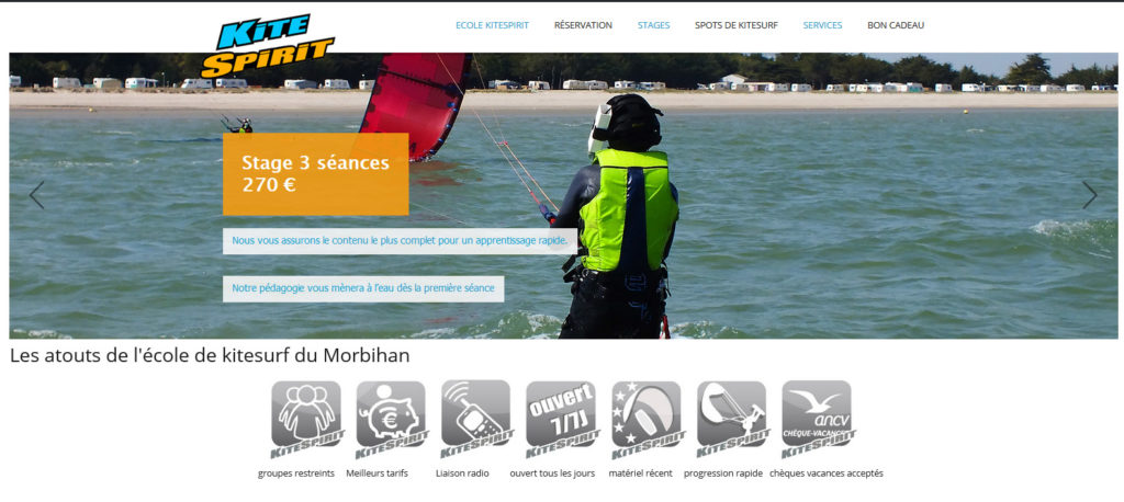 Ecole Kite Spirit - Kite-Spirit ecole de kite et wing foil - voilerie